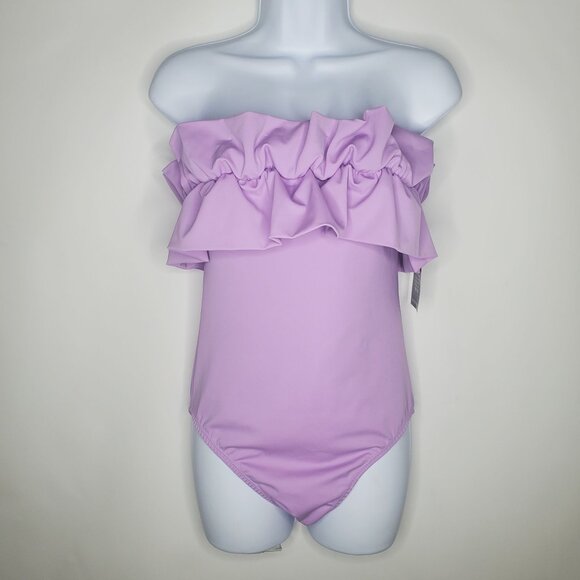 Amita Naithani | Swim | Amita Naithani X Boston Proper Lilac Ruffle ...